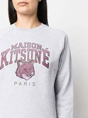 Maison Kitsuné Fox-motif Cotton Jumper