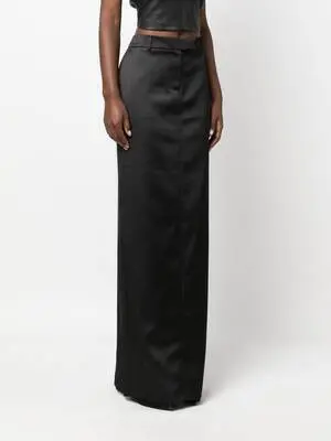 Giuseppe Di Morabito Satin Maxi Skirt - Black