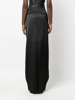 Giuseppe Di Morabito Satin Maxi Skirt - Black