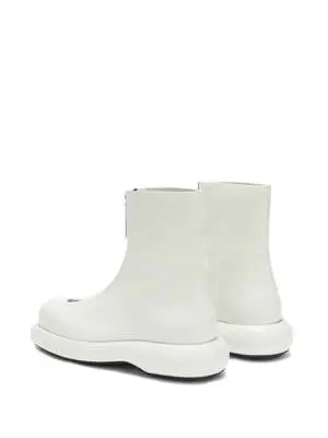 JIL SANDER Zip-up Leather Boots