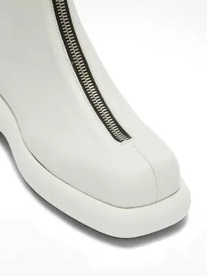 JIL SANDER Zip-up Leather Boots