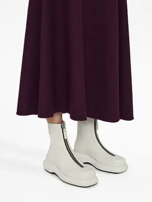 JIL SANDER Zip-up Leather Boots