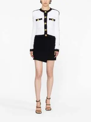 Balmain Cropped Tweed Jacket