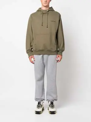 AUTRY Logo-print Cotton Track Pants - Grey