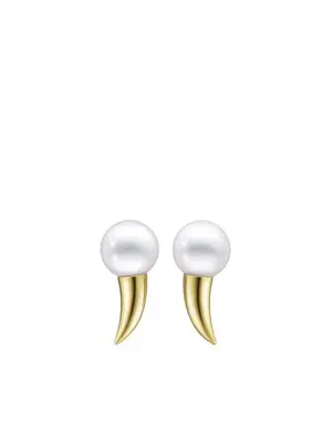 TASAKI Danger Fang Akoya Pearl Earrings - Gold