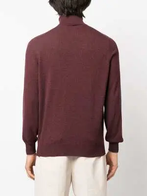 Brunello Cucinelli Roll-neck Cashmere Jumper - Purple