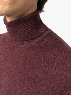 Brunello Cucinelli Roll-neck Cashmere Jumper - Purple