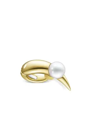 TASAKI 18kt Yellow Danger Horn Pearl Ear Cuff - Gold