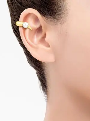 TASAKI 18kt Yellow Danger Horn Pearl Ear Cuff