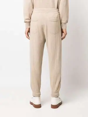 Brunello Cucinelli Intarsia-knit Cashmere Track Pants