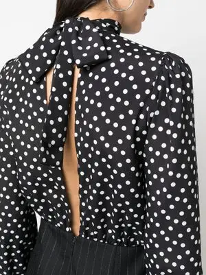 MSGM Hybrid Polka-dot Mini Dress
