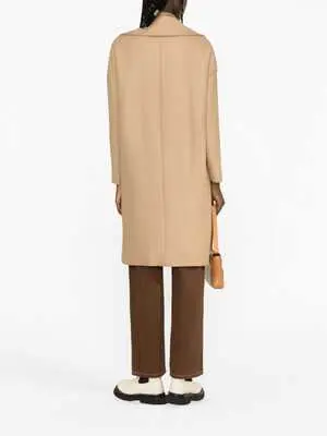 Herno Padded-collar Single-breasted Coat - Neutrals