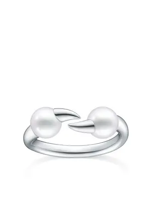 TASAKI 18kt White Gold Danger Pearl Ring - Silver