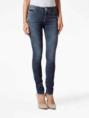 Philipp Plein Stone-washed Jeggings - Blue