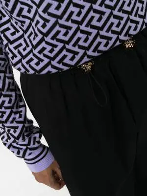 Versace Drawstring-fastening Cotton Track Pants