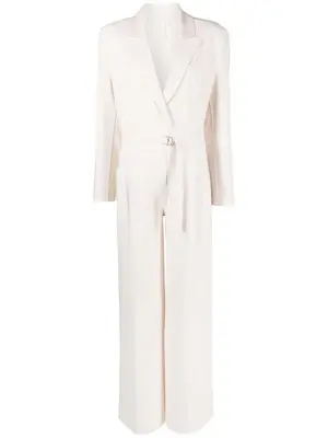 Norma Kamali Single Breasted V-neck Jumpsuit