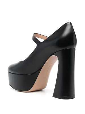 GIANVITO ROSSI Holly D'orsay Platform Pumps - Black