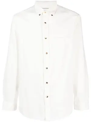 Brunello Cucinelli Button-down Corduroy Shirt - White