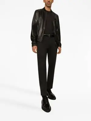 Dolce & Gabbana Pressed-crease Tailored Trousers - Black