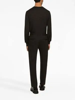 Dolce & Gabbana Pressed-crease Tailored Trousers - Black