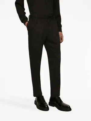 Dolce & Gabbana Pressed-crease Tailored Trousers - Black