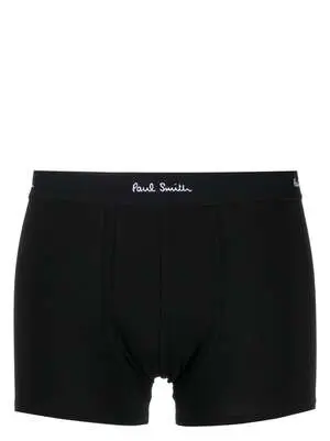 Paul Smith Logo-waistband Boxers - Black