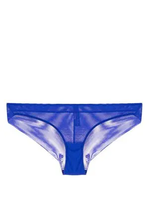 MAISON CLOSE Corps À Corps Neon Low-rise Briefs - Blue
