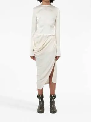 JW Anderson Asymmetric Draped Midi Dress