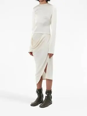 JW Anderson Asymmetric Draped Midi Dress