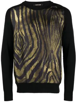 Roberto Cavalli Zebra-print Sweatshirt
