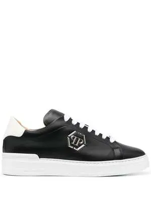 Philipp Plein Logo-plaque Leather Sneakers