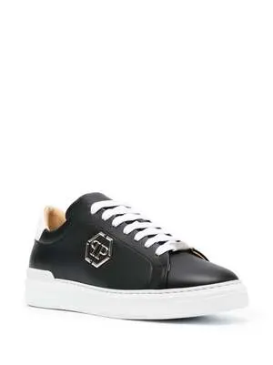Philipp Plein Logo-plaque Leather Sneakers