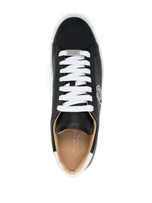 Philipp Plein Logo-plaque Leather Sneakers