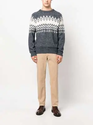 Brunello Cucinelli Argyle Wool-blend Jumper