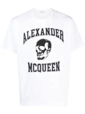 Alexander McQueen Skull Logo-print T-shirt - White