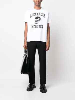 Alexander McQueen Skull Logo-print T-shirt - White