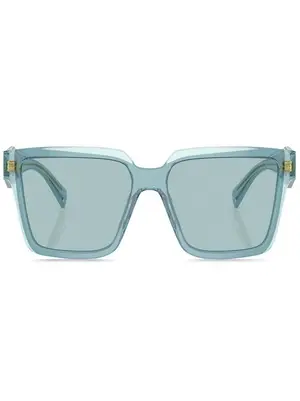 Prada Square-frame Tinted Sunglasses - Blue