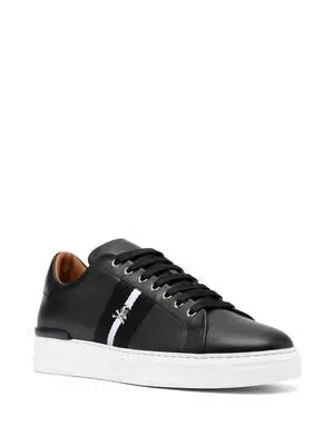 Philipp Plein Skull-plaque Striped Low-top Sneakers