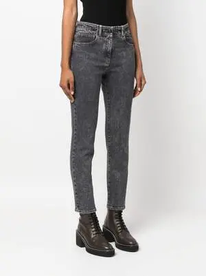 Peserico Stonewashed Mid-rise Skinny Jeans