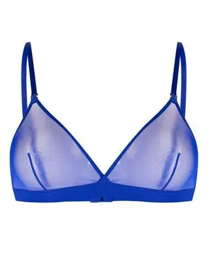 MAISON CLOSE Corps À Corps Neon Triangle-cup Bra - Blue