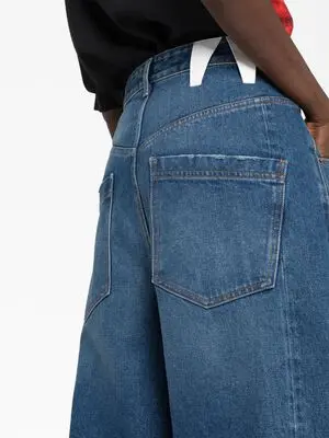DARKPARK Asymmetric Wide-leg Jeans