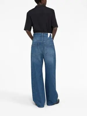 DARKPARK Asymmetric Wide-leg Jeans