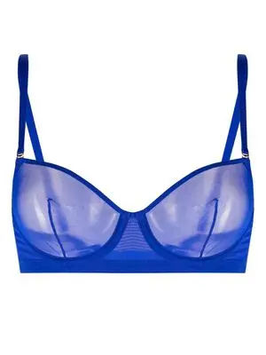 MAISON CLOSE Corps À Corps Balconette Bra - Blue