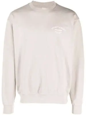 SPORTY & RICH Logo-print Crew-neck Sweatshirt