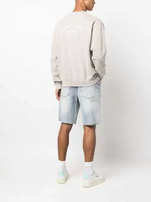 SPORTY & RICH Logo-print Crew-neck Sweatshirt