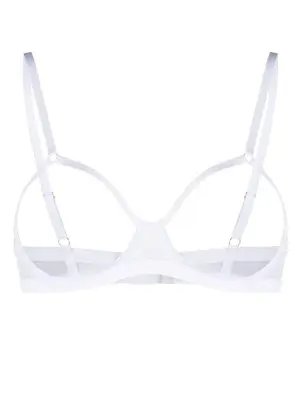 MAISON CLOSE Corps À Corps Open-cup Bra - White