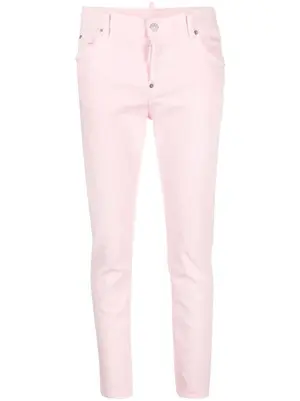 Dsquared2 Low-rise Tapered Jeans - Pink
