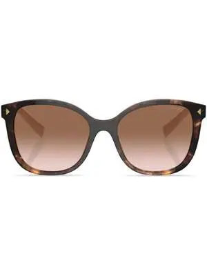 Prada Tortoiseshell-effect Square-frame Sunglasses - Green