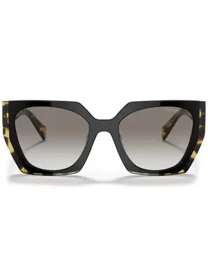 Prada Tortoiseshell-effect Square Sunglasses - Black