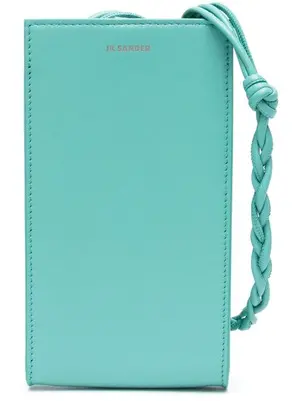 JIL SANDER Tangle Leather Phone Case - Blue